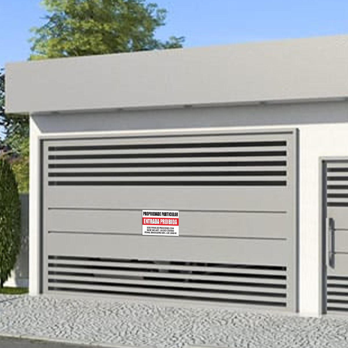 Placa de Sinalização em PVC Informativa Propriedade Privada ...