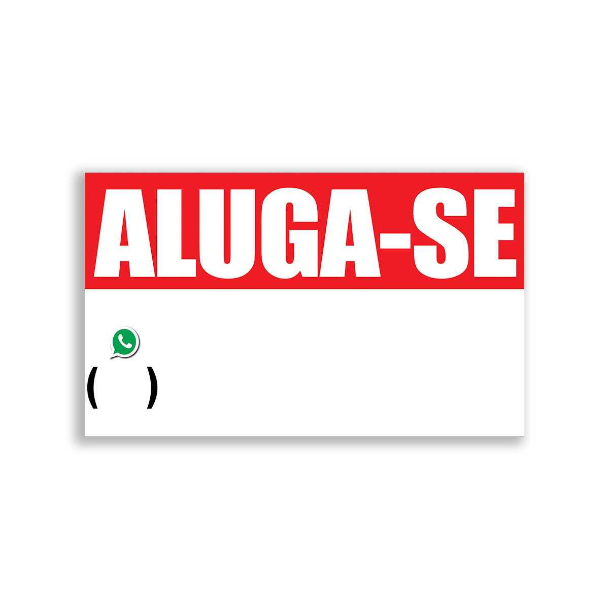 Placa de Sinalização em PVC para Locação de Imóveis Aluga-se ...